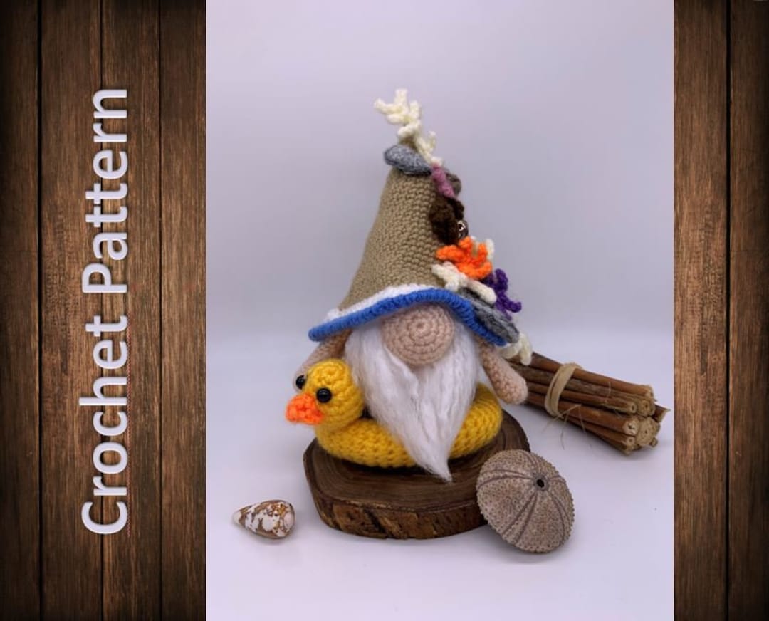 Crochet Pattern: Summer Gnome Swim Ring and Shells - Etsy