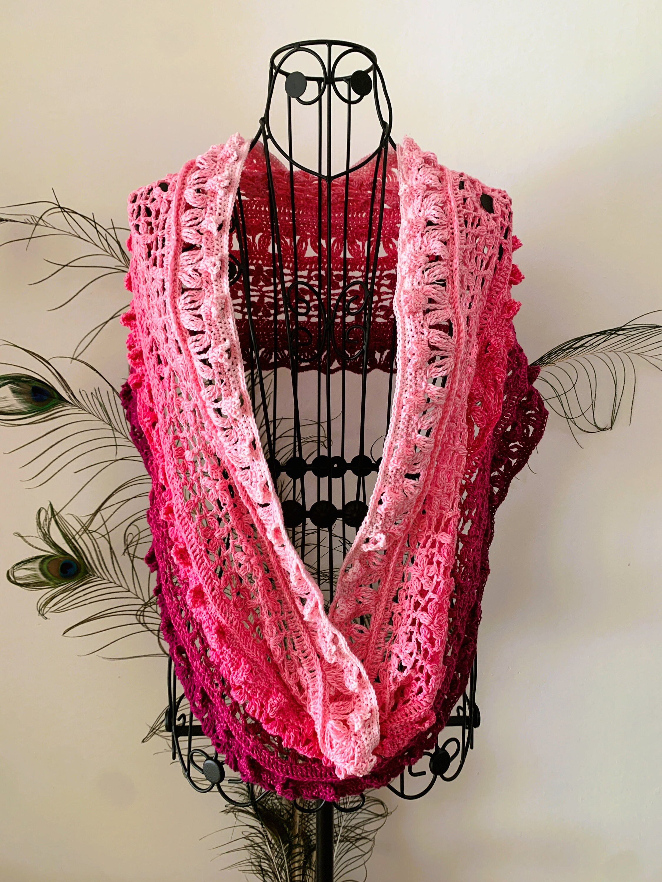 Crochet Pattern Loop Scarf elara | Etsy