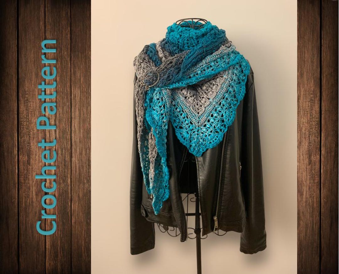 Crochet Pattern Triangular Scarf "kyria" - Etsy