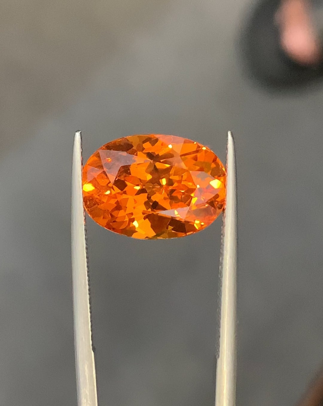 8.10 Carat Natural Mandarin Spessartite Garnet: Fanta Color Gemstone - Etsy