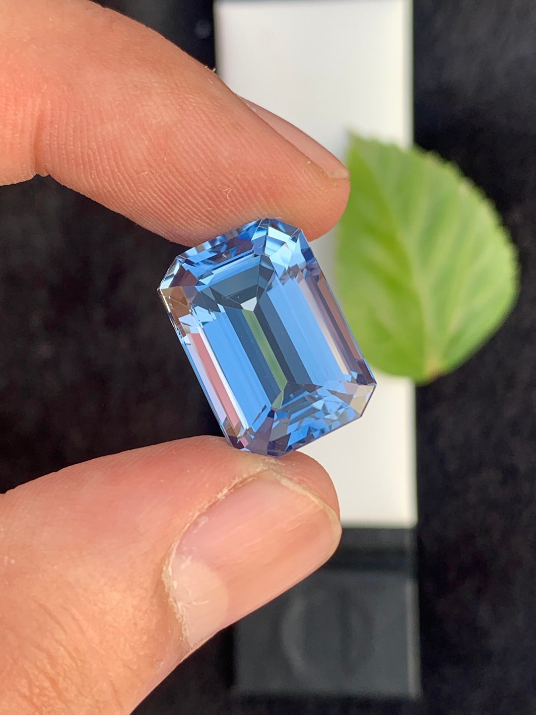 Natural Aquamarine Beryl Loose Gemstone , Emerald Cut Aquamarine ...