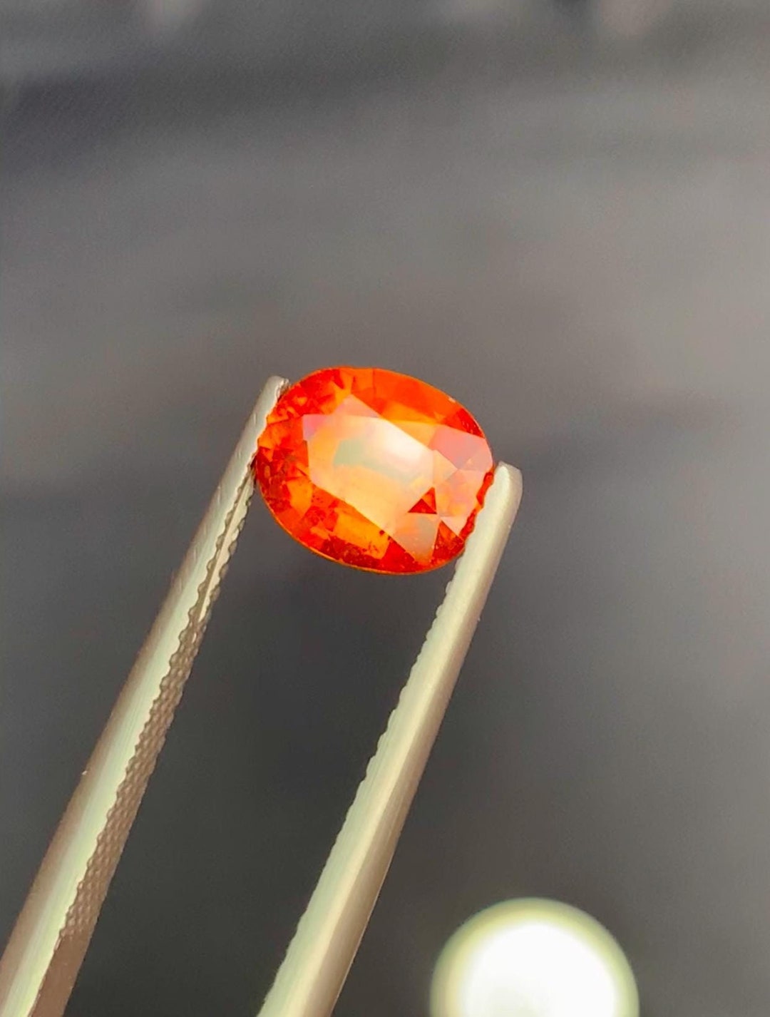 Natural Spessartite Garnet: 2.30 Carat Fanta Color Cushion Cut Gemstone ...