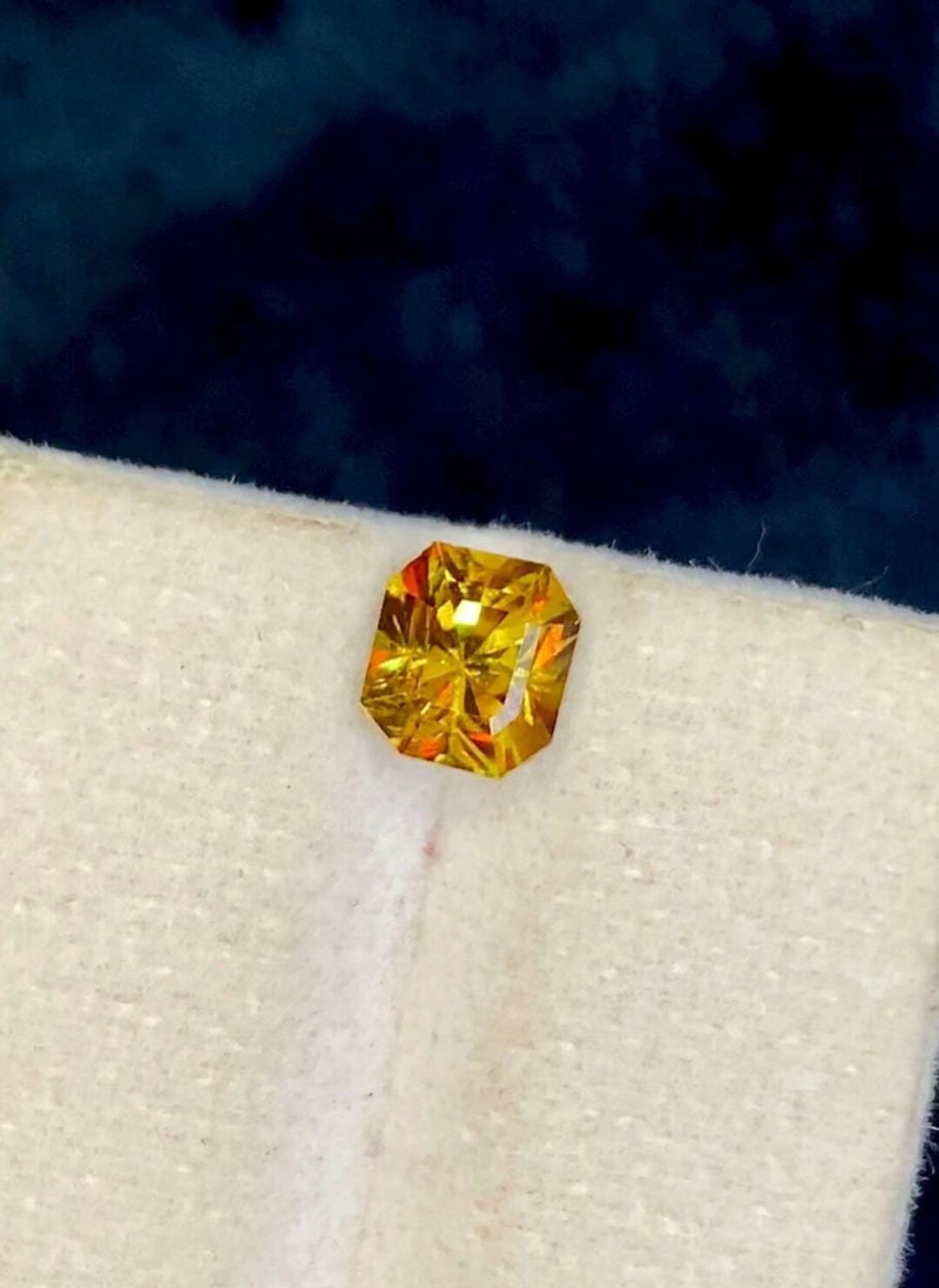 1.80 Carat Chrome Sphene Gemstone: Radiant Cut Titanite - Etsy