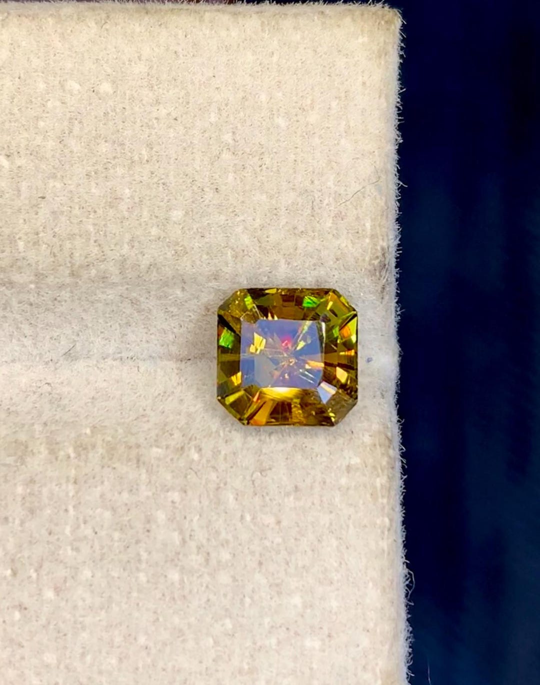 Chrome Sphene Gemstone: 1.30 Carat Square Cut Titanite - Etsy