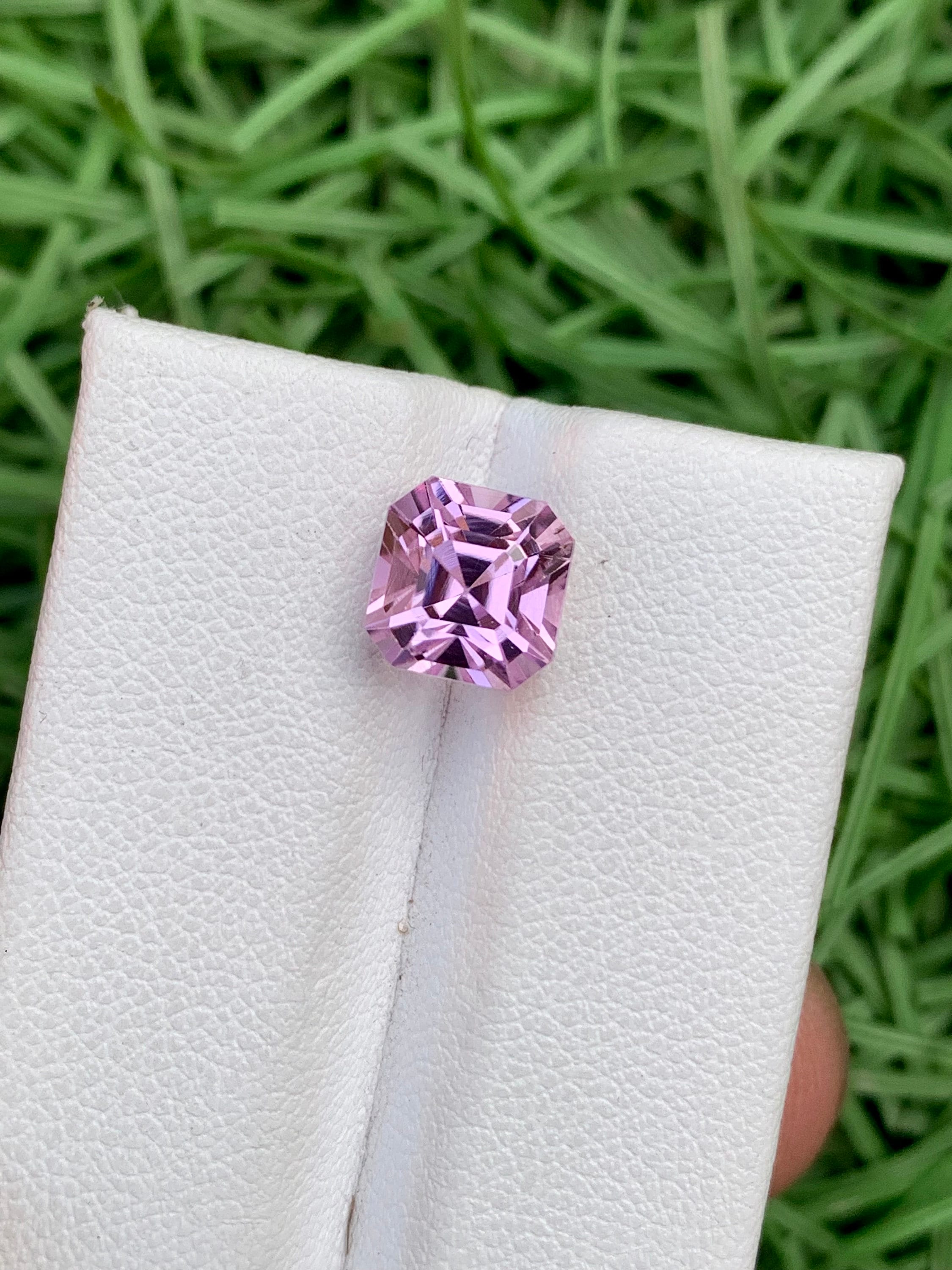 Natural Kunzite Loose Gemstone, Deep Pink Square Kunzite ,flawless ...