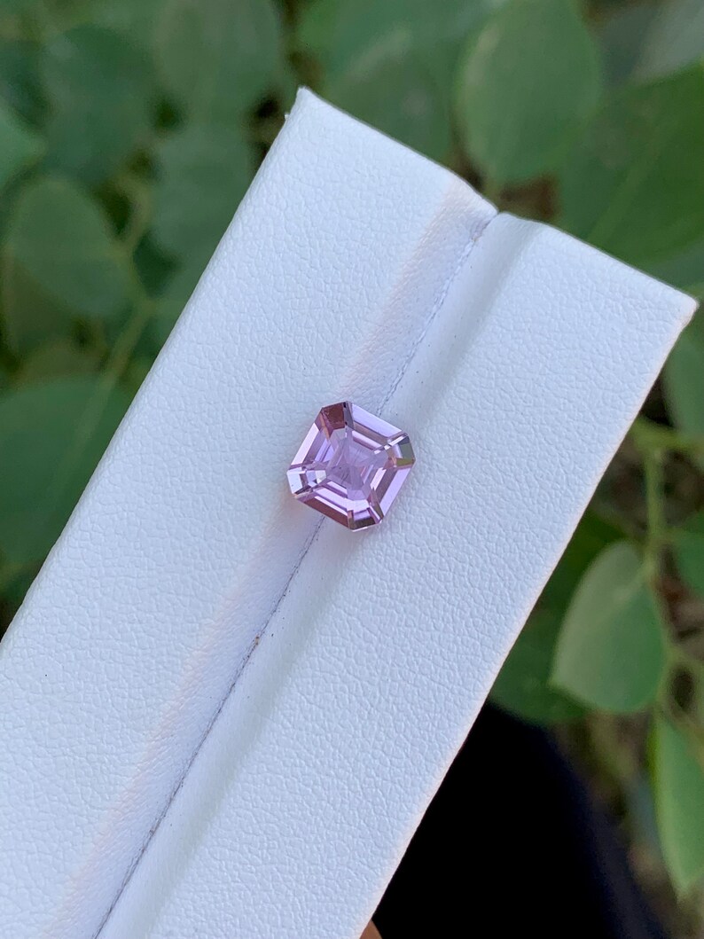 Natural Lavender Pink Kunzite Spodumene Loose Gemstone Asscher Cut 3.20 ...