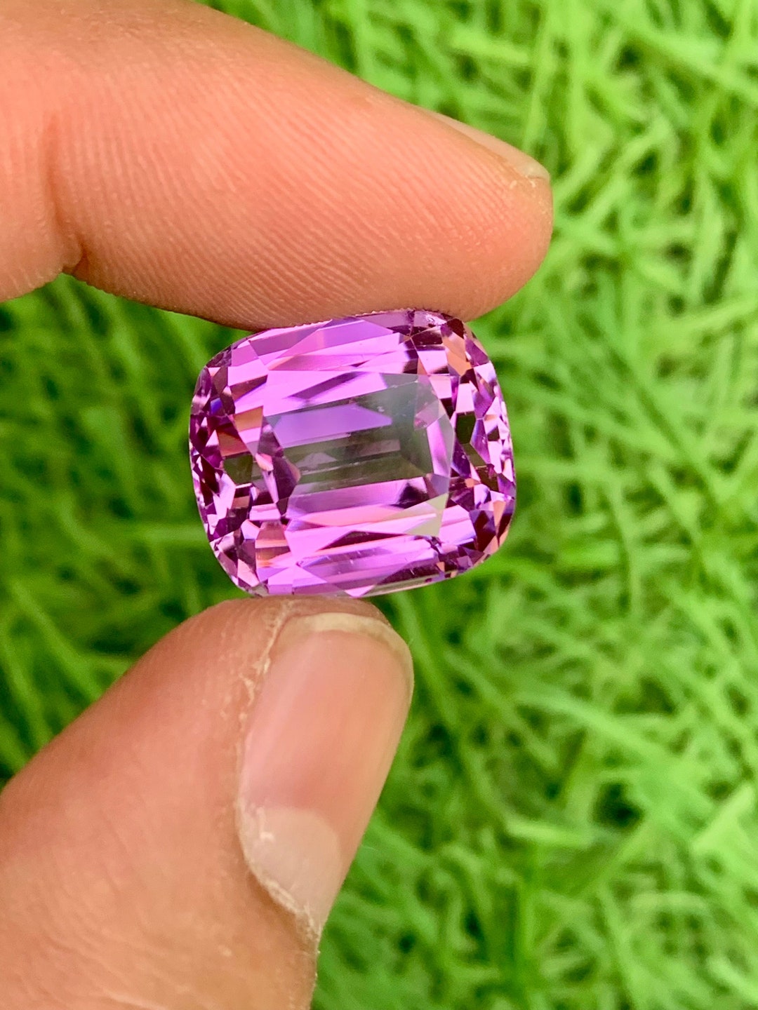 Natural Kunzite Hot Pink Colour Loose Gemstone,cushion Cut Shape ...