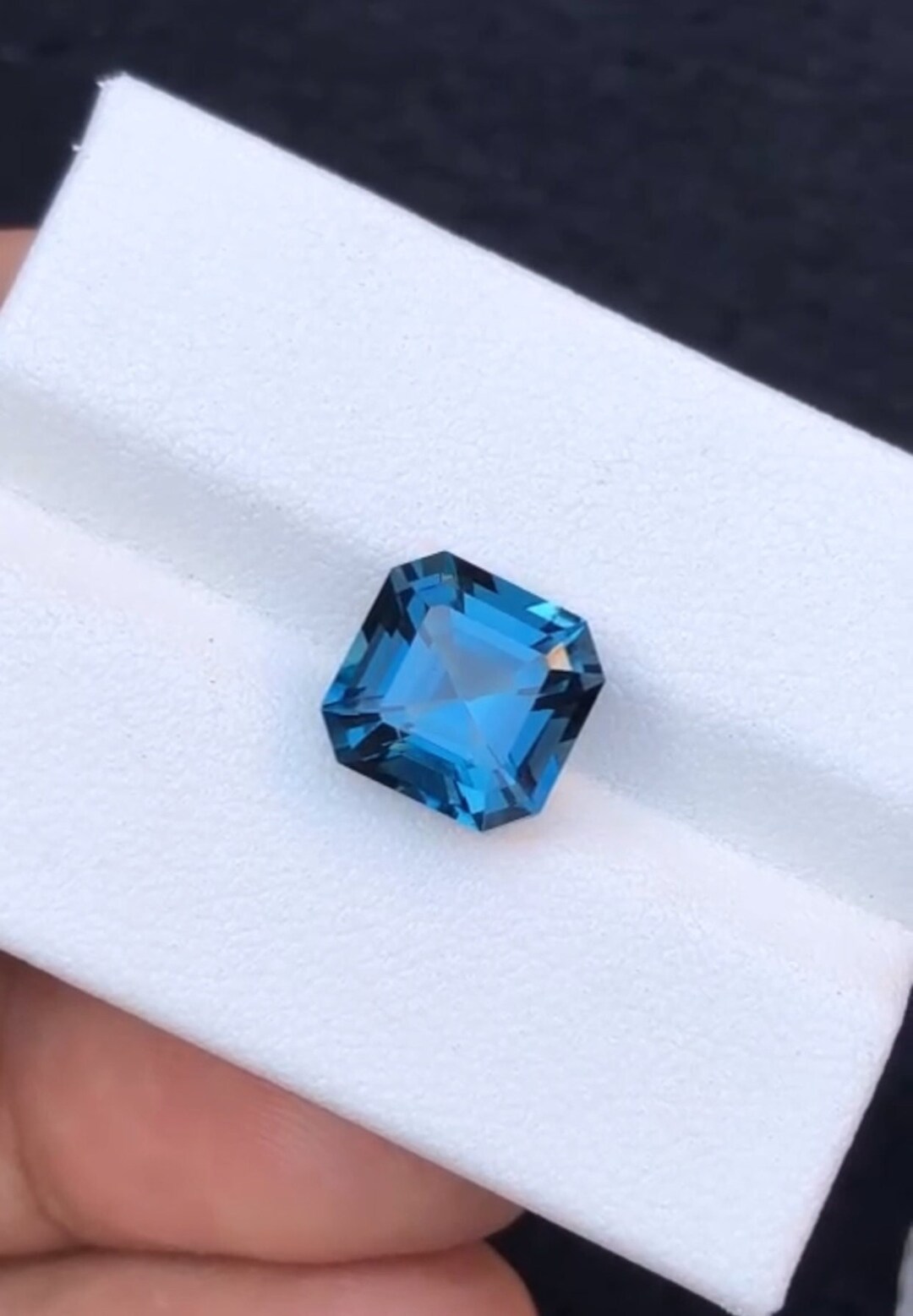 Natural London Blue Topaz Gemstone , London Blue Natural Faceted Topaz ...