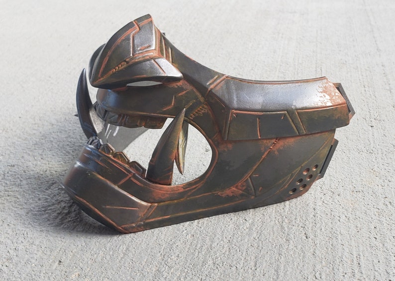 Cyber Fang Oni Mask 3D Printed Resin Custom Painted and - Etsy