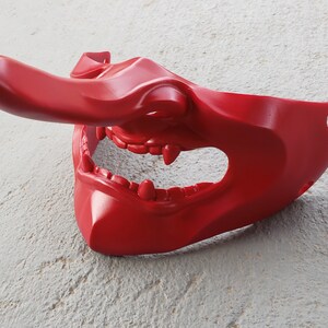 Tengu Mask Wearable or Decorative 3D Printed Resin Painted and Sealed ...