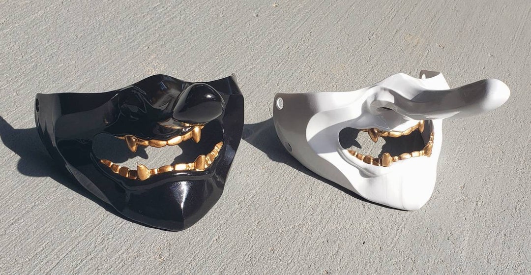 Tengu Mask Wearable or Decorative 3D Printed Resin Painted and Sealed ...