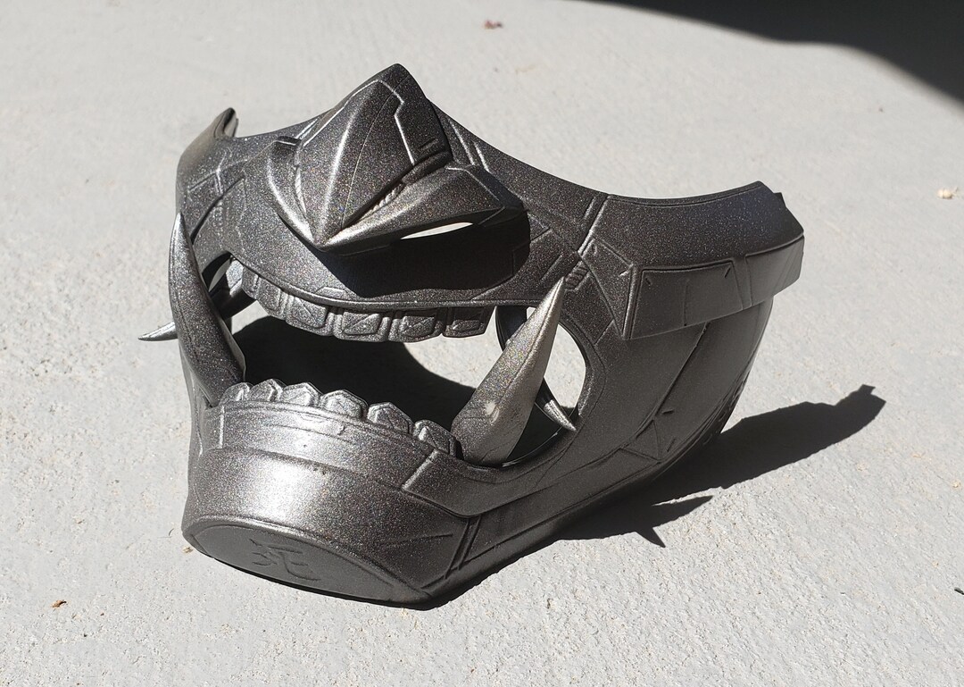 Cyber Fang Oni Mask 3D Printed Resin Custom Painted and Wearable - Etsy