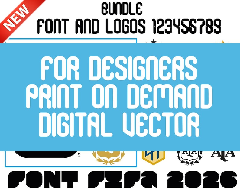 Bundle AFA Argentina & 2026 World Cup Logo and Fonts for Vinyl (PDF ...