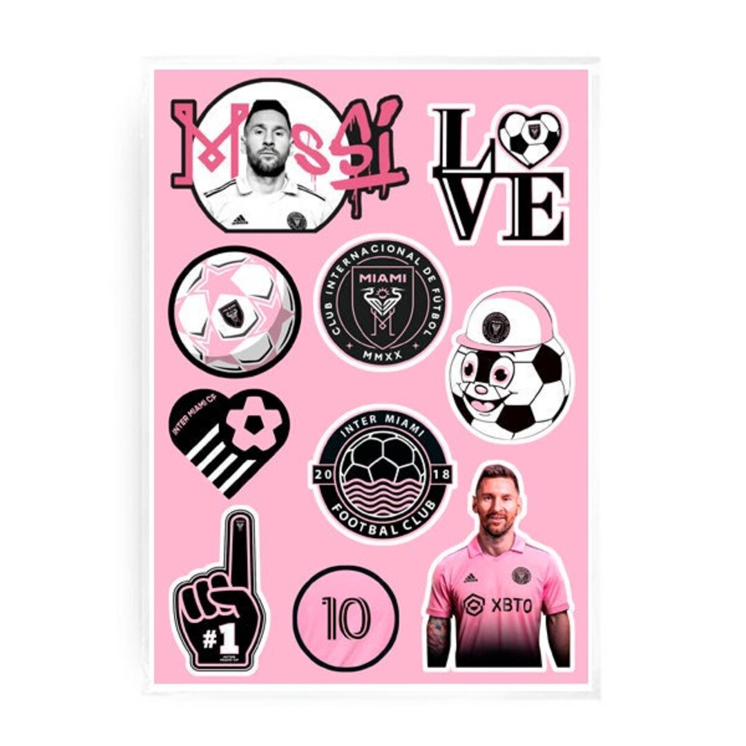 Messi Inter Miami PNG Sticker Cameo Cut Print JPG Soccer - Etsy Denmark
