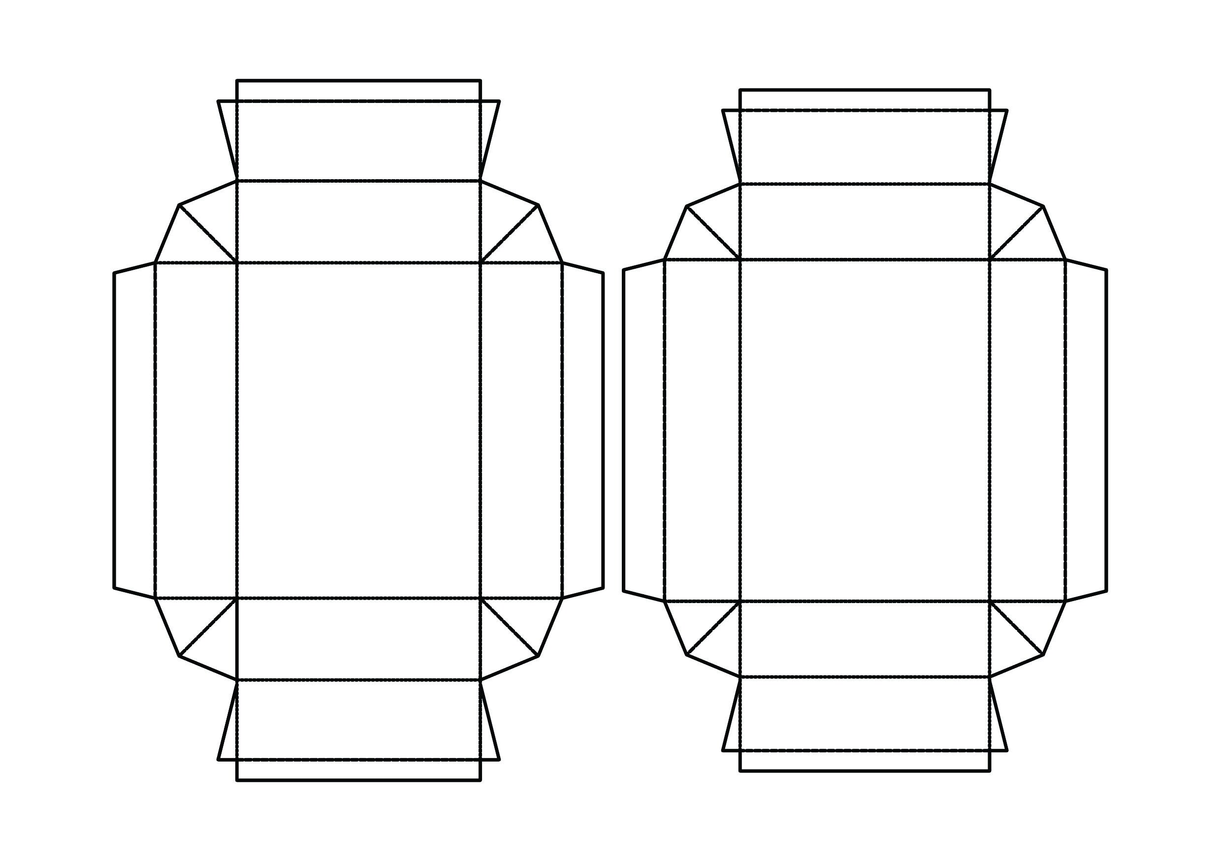 Box Template DXF Vector Files , Bundle, Lunch Box , Pillow Pack ...