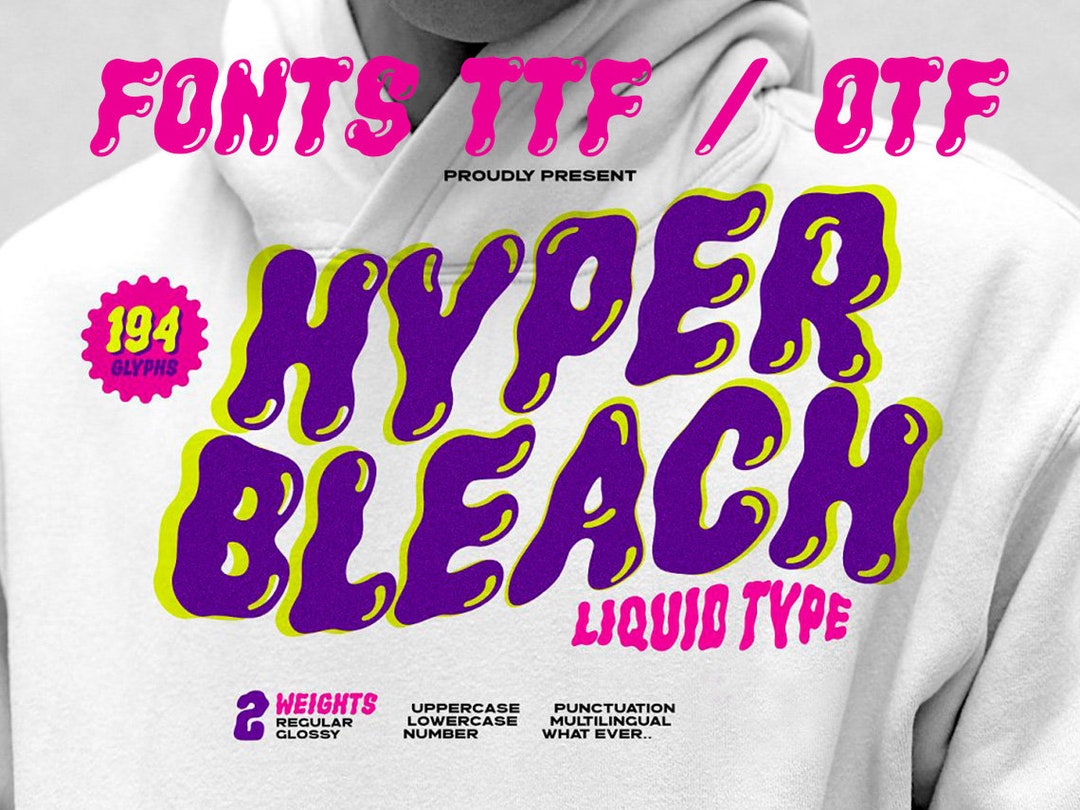 Water Drip Fonts TTF and OTF, Drip Alphabet, Cutting Files, Design for ...