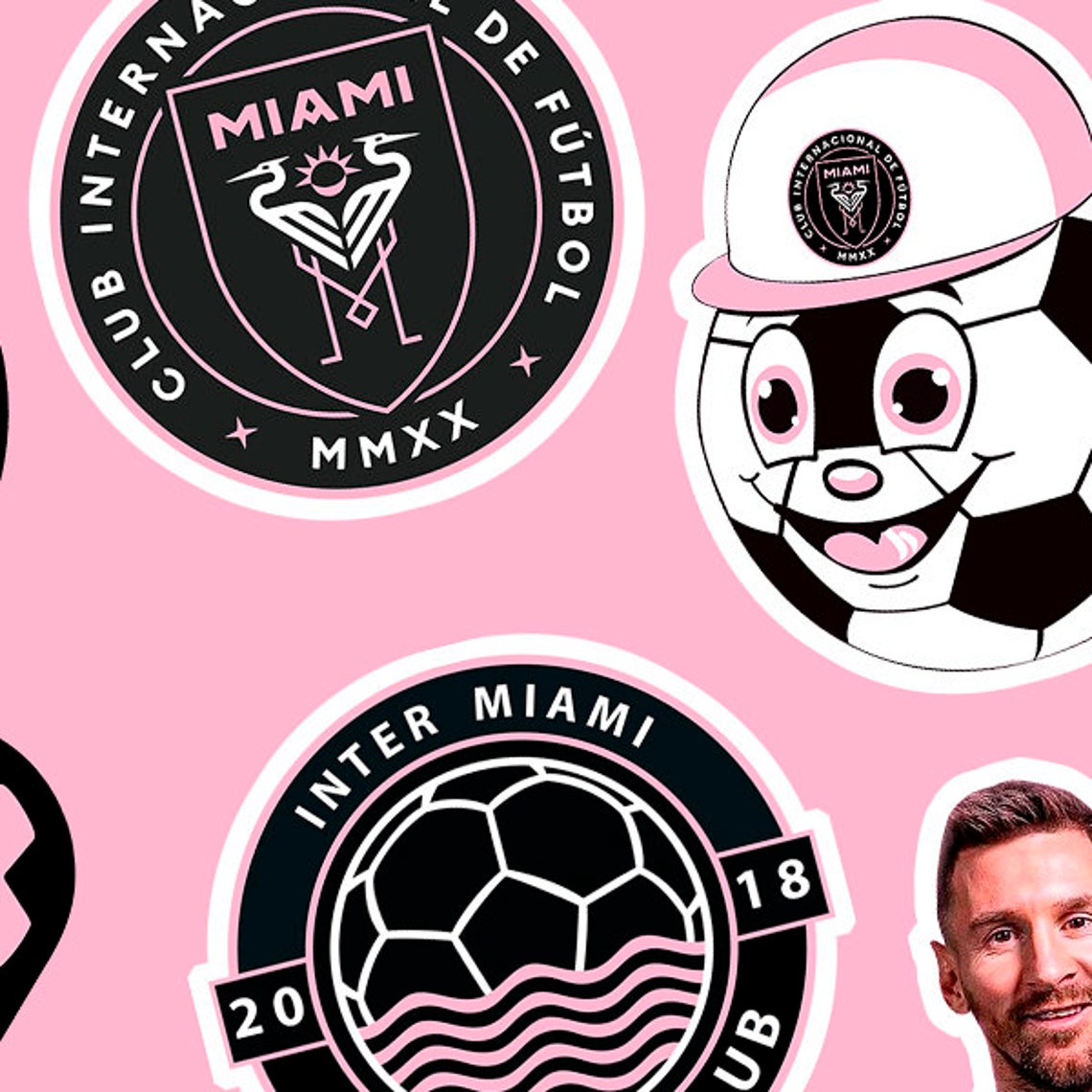 Messi Inter Miami PNG Sticker Cameo Cut Print JPG Soccer - Etsy México