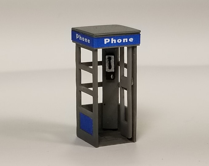 Phone Booth Kit HO Scale 1/87 - Etsy