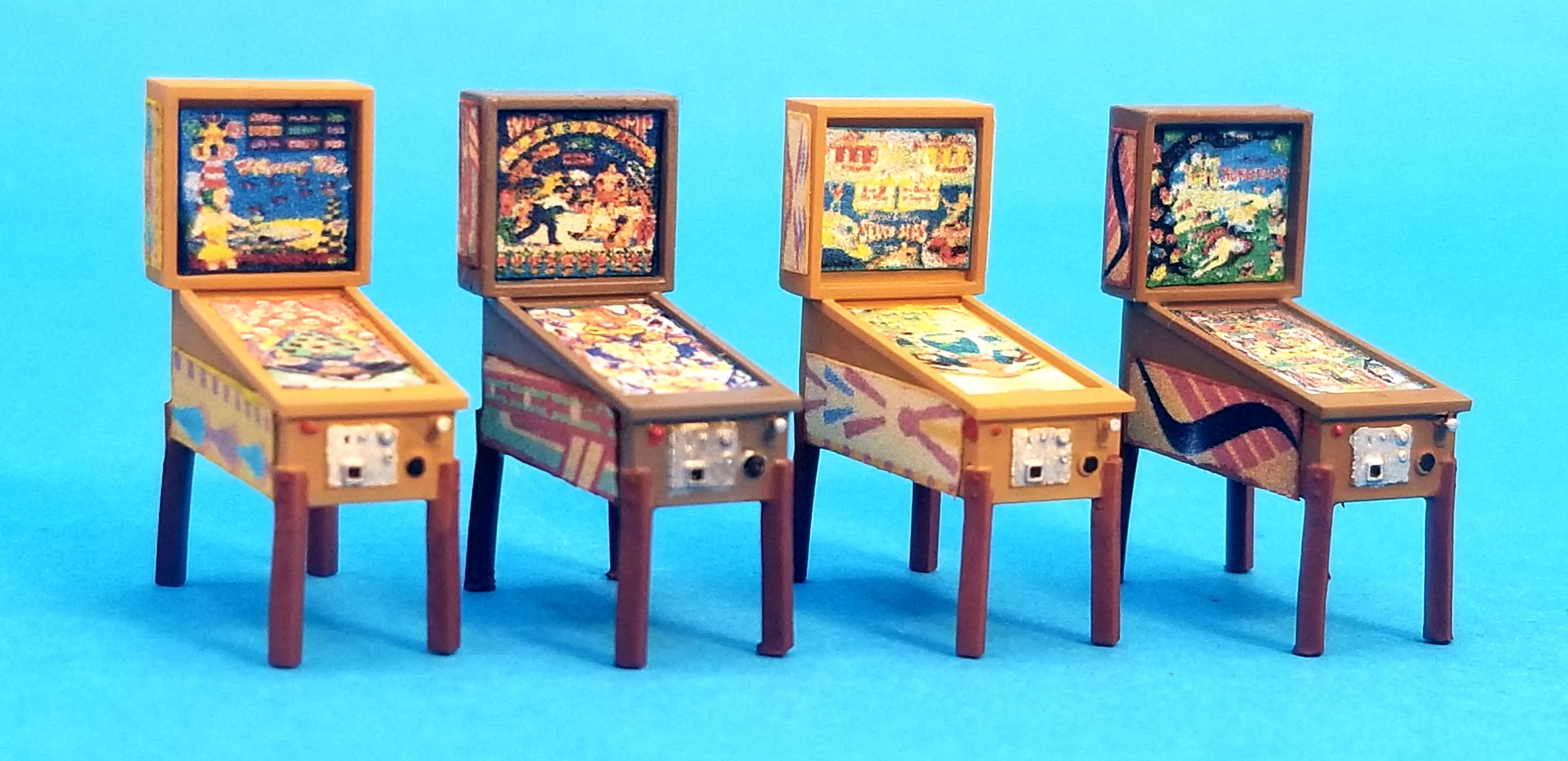 2pk Pinball Machine Kit: 1950's Set HO Scale 1/87 - Etsy