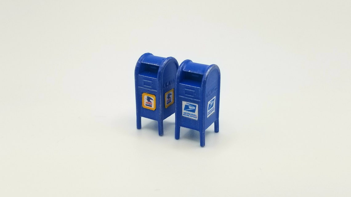 2pk USPS Mailbox HO Scale 1/87 Kit - Etsy