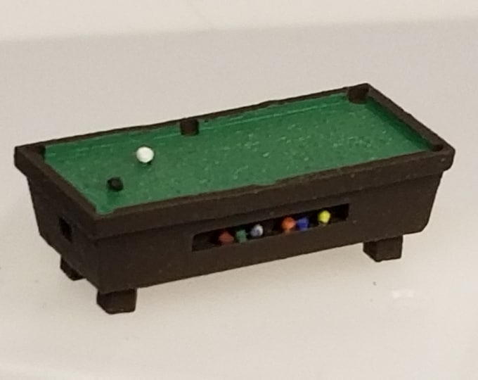 Pool Table "8 Ball Corner Pocket" Kit HO Scale 1/87 - Etsy