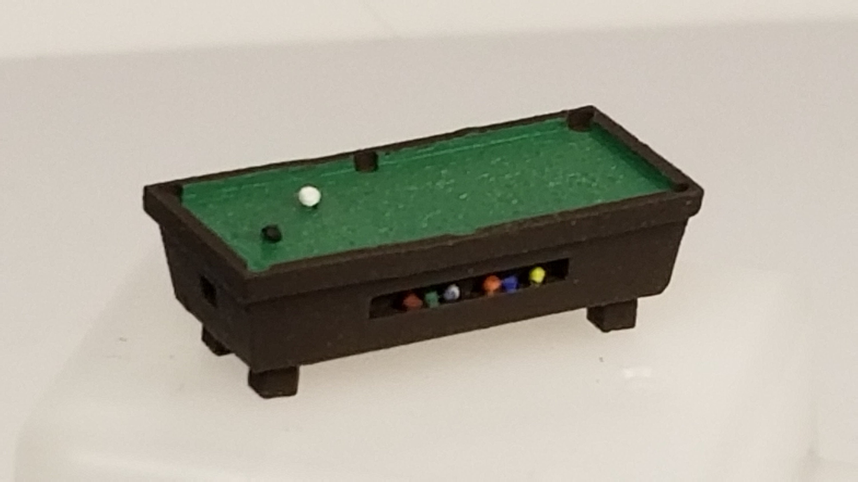 Pool Table "8 Ball Corner Pocket" Kit HO Scale 1/87 - Etsy