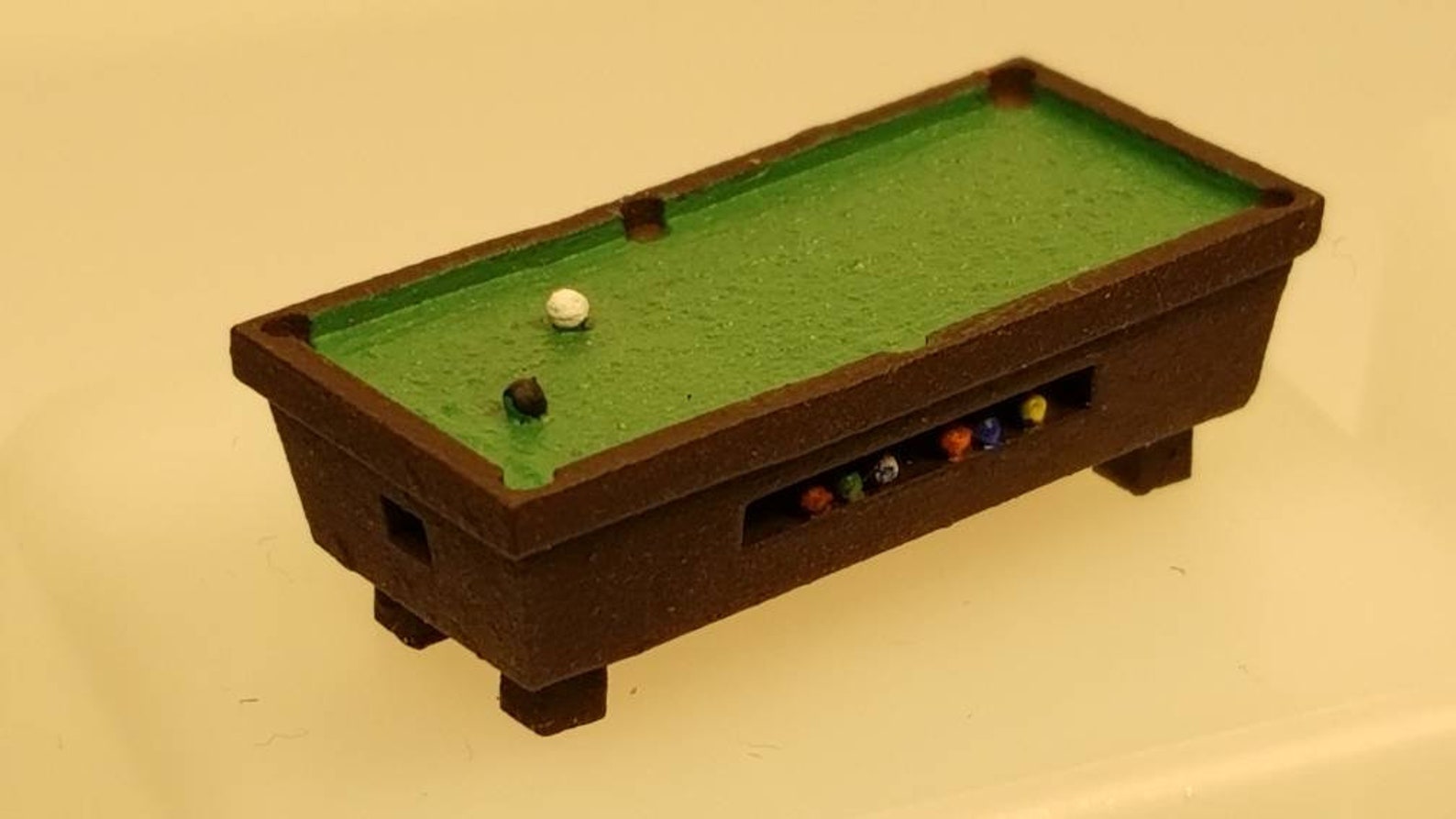 Pool Table "8 Ball Corner Pocket" Kit HO Scale 1/87 - Etsy