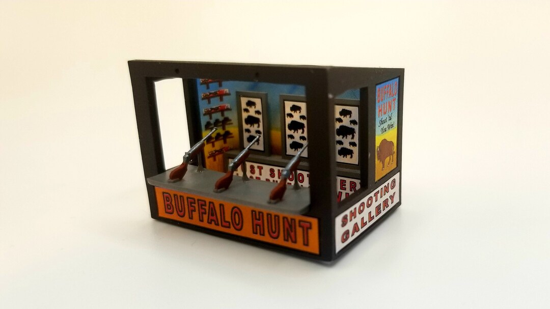 Carnival Shooting Gallery "buffalo Hunt" HO Scale 1/87 Kit - Etsy