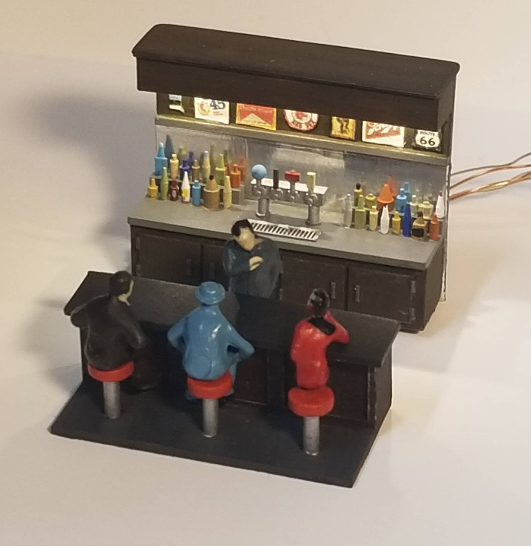 3 Stool Bar Kit HO Scale 1/87 - Etsy