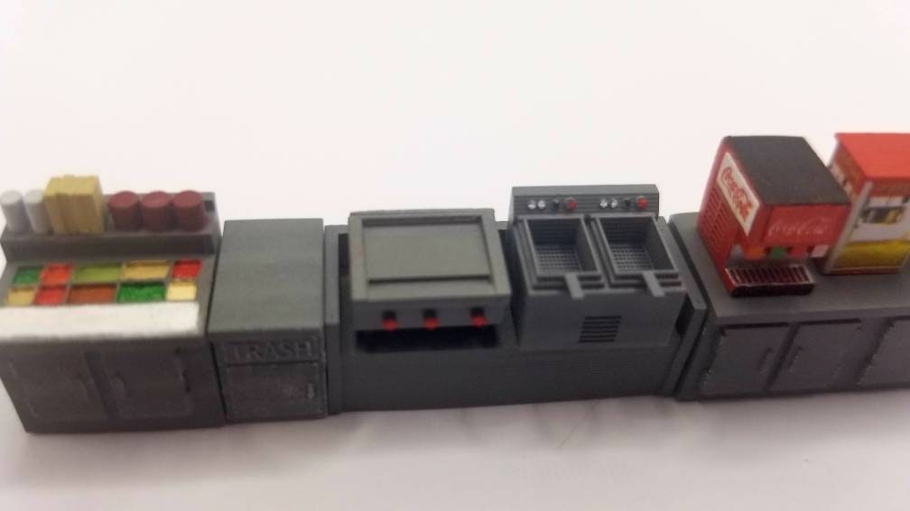 9pc Restaurant Counter Kit HO Scale 1/87 - Etsy