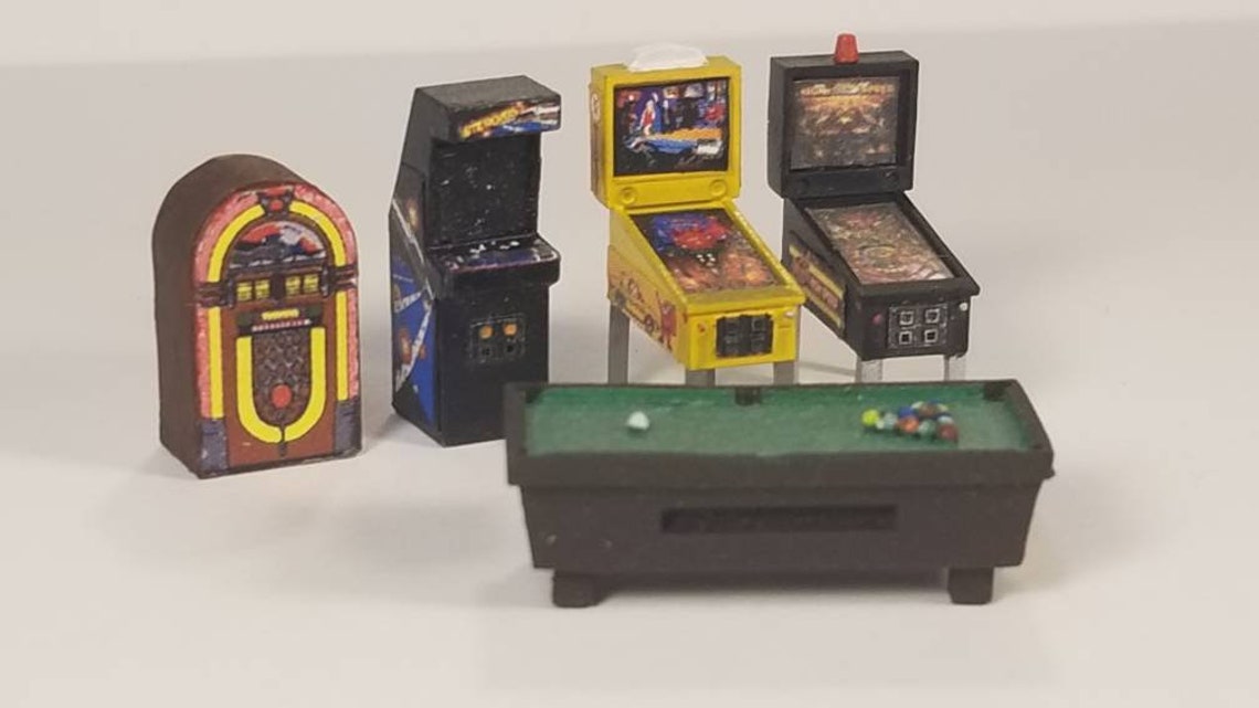 Asteroids Arcade Machine Kit HO Scale 1/87 | Etsy