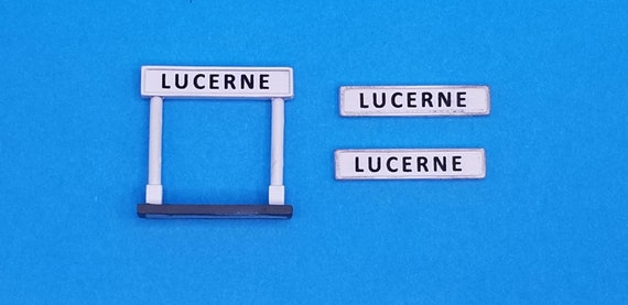 Station Sign Kit 3pc Personalized HO Scale 1/87 | Etsy