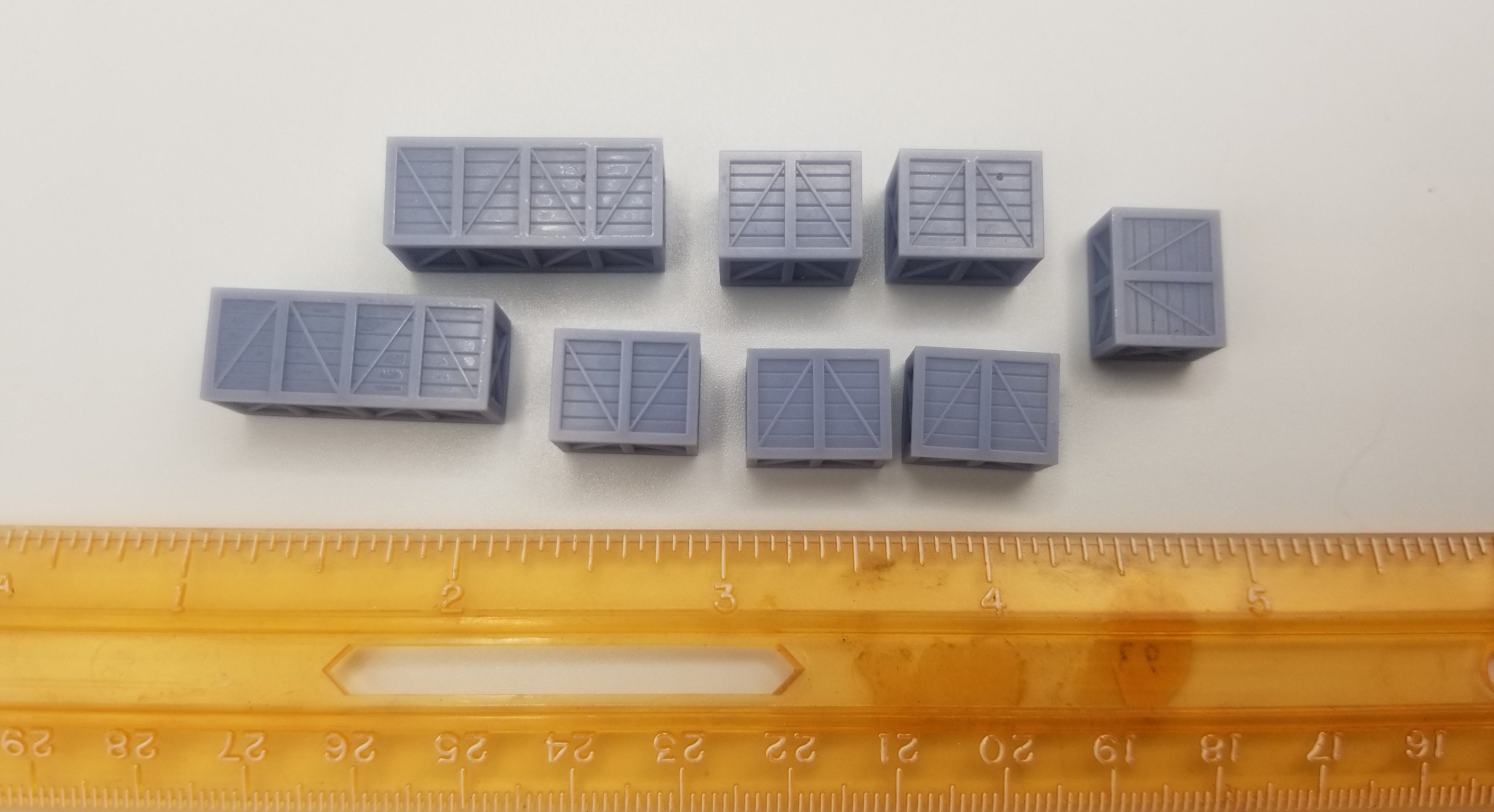 Wooden Crate 8 Pc Set HO Scale 1/87 Kit - Etsy