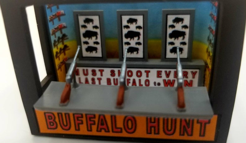Carnival Shooting Gallery "buffalo Hunt" HO Scale 1/87 Kit - Etsy