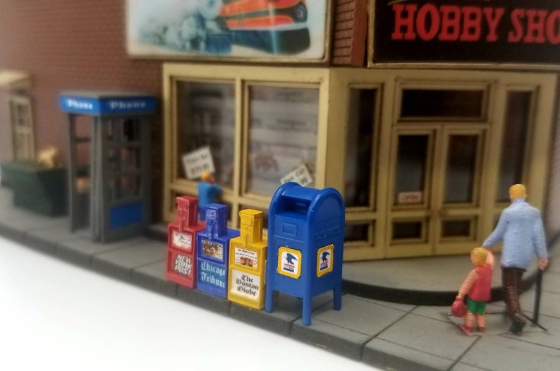2pk USPS Mailbox HO Scale 1/87 Kit - Etsy