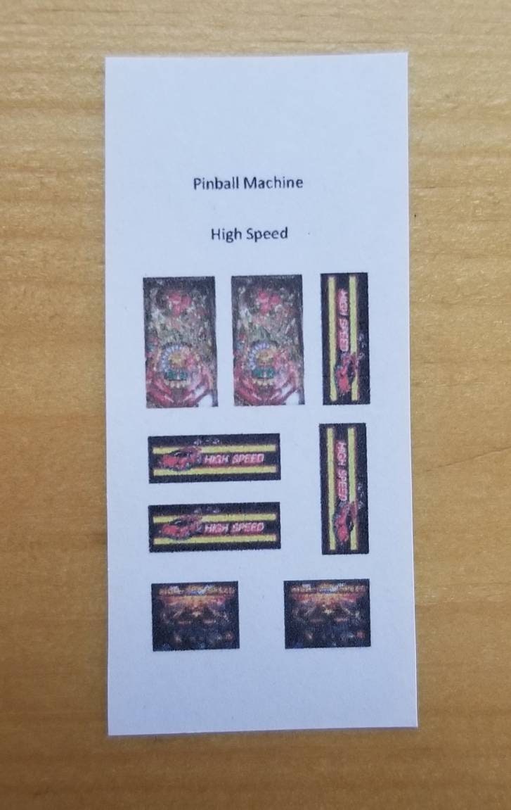 High Speed Pinball Machine Kit HO Scale 1/87 - Etsy