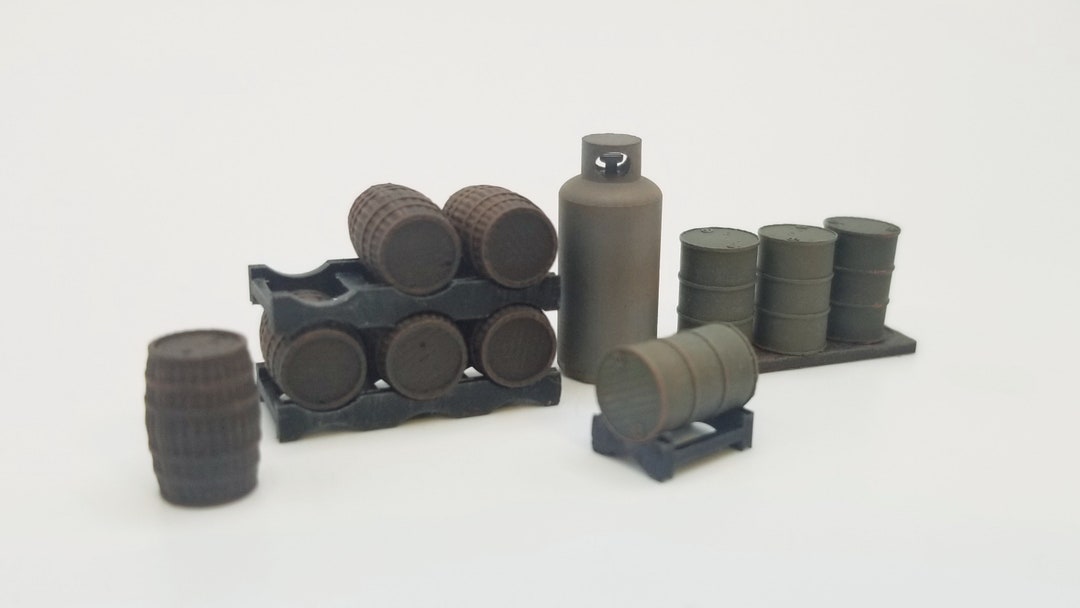 15pc Drum & Barrel Set HO Scale 1/87 Kit - Etsy