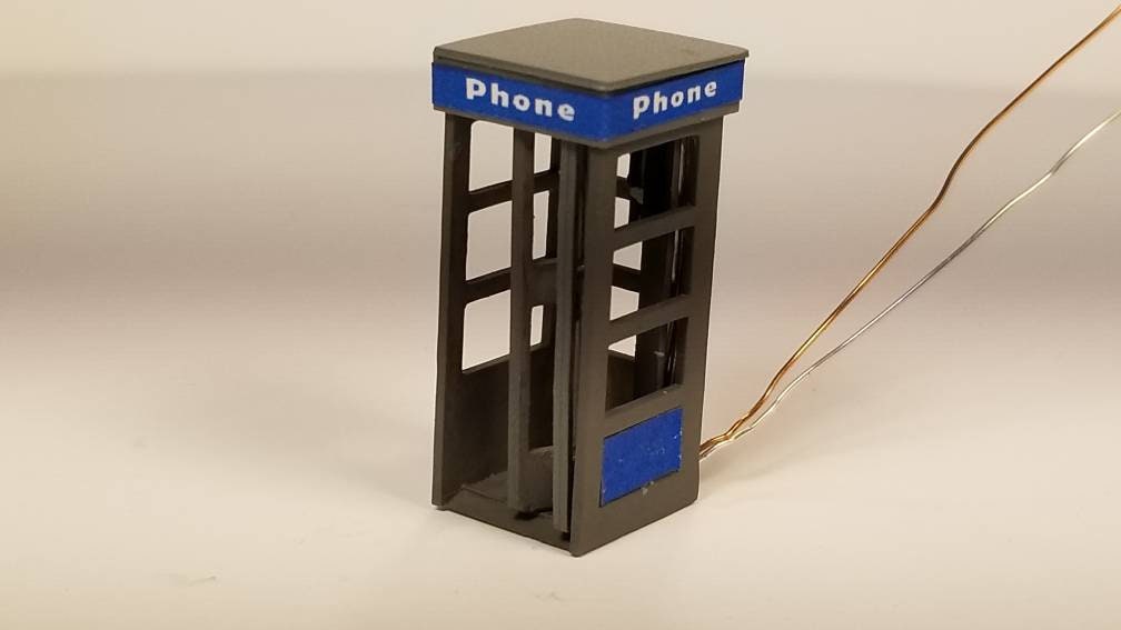 Phone Booth Kit HO Scale 1/87 - Etsy