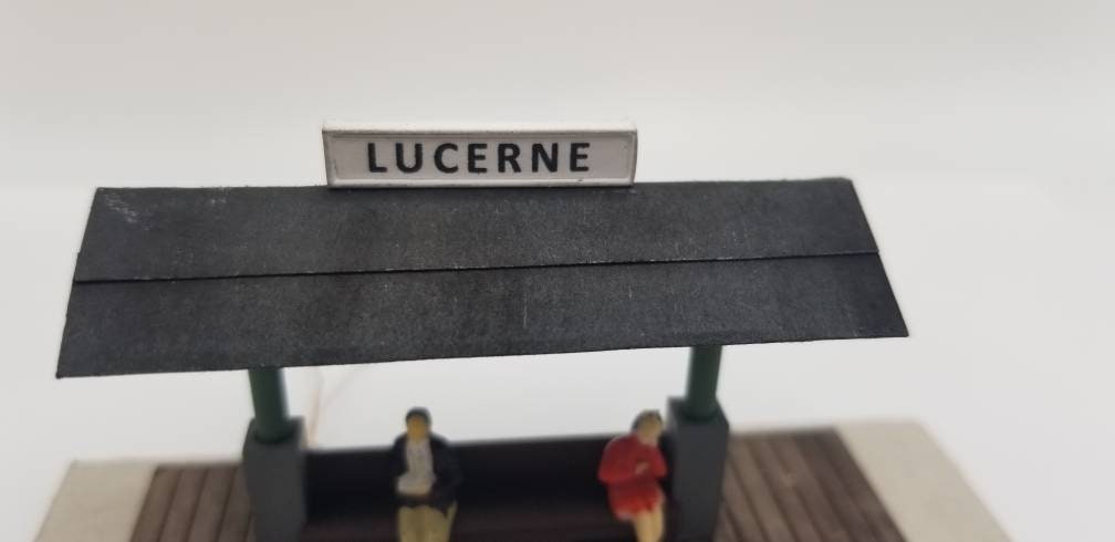 Station Sign Kit 3pc Personalized HO Scale 1/87 - Etsy