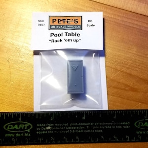 Pool Table Kit "rack 'em Up" HO Scale 1/87 - Etsy