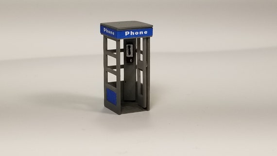 Phone Booth Kit HO Scale 1/87 - Etsy