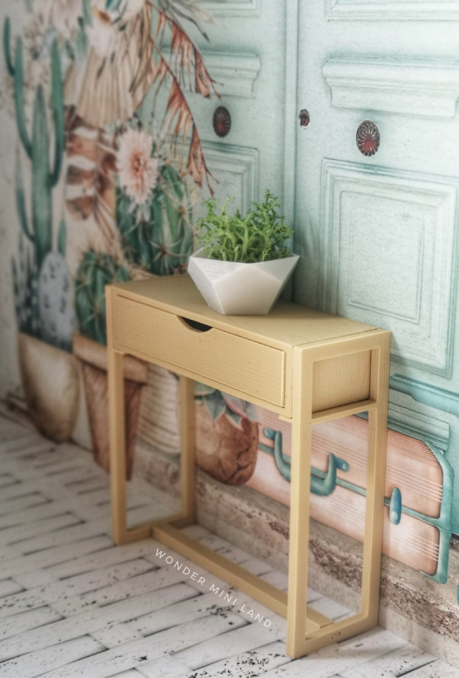 Miniature Cabinet With Drawer 1:12 Scale Miniature Furniture - Etsy