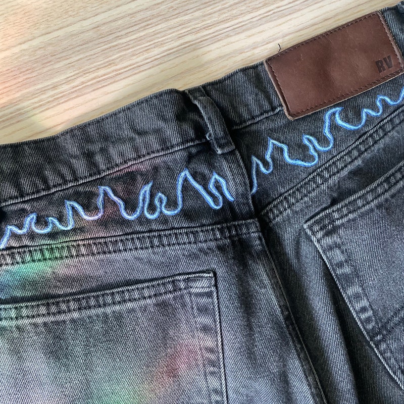 Flame Jeans - Etsy