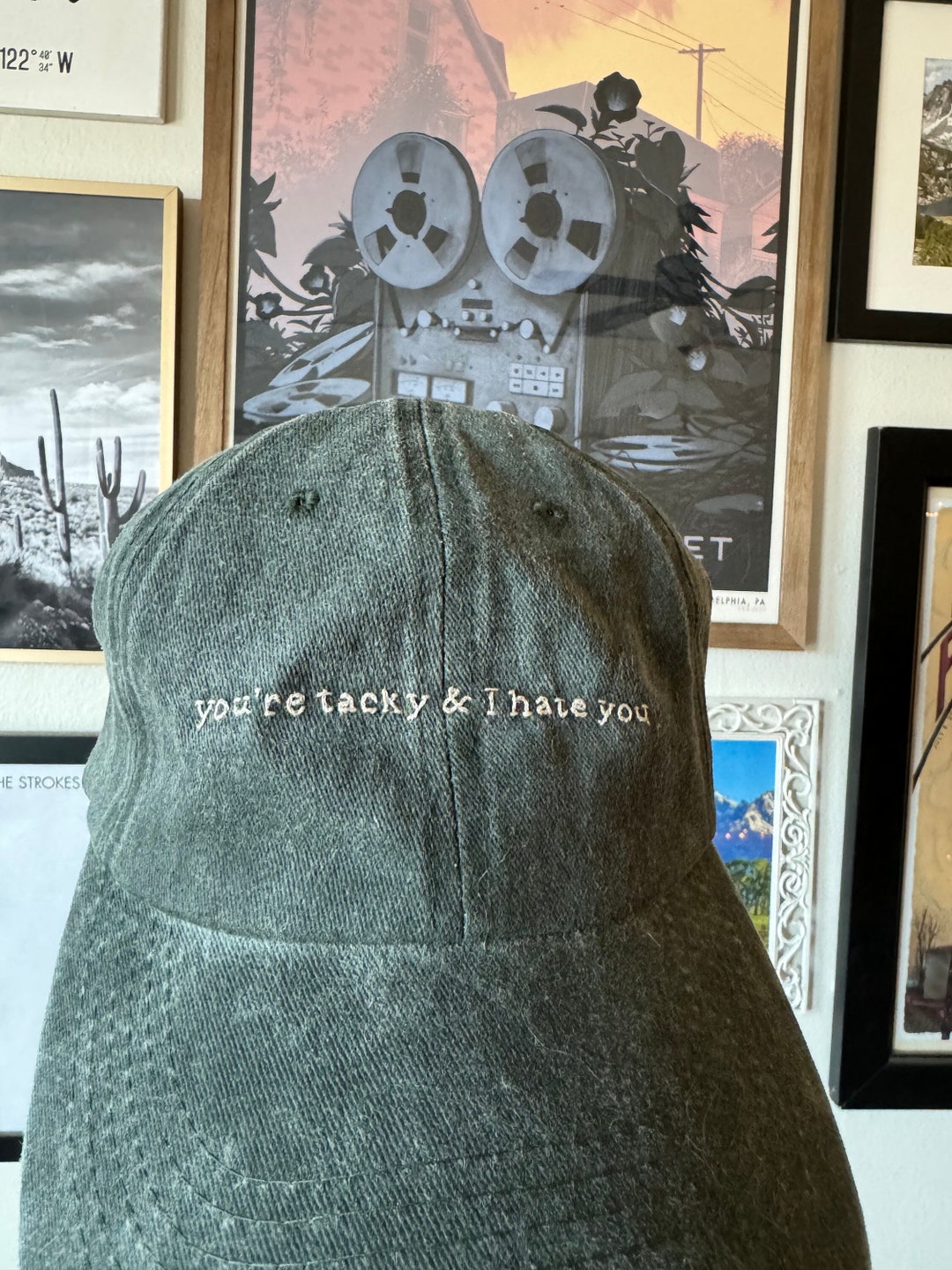 Youre Tacky & I Hate You Hand Embroidered Dad Hat - Etsy