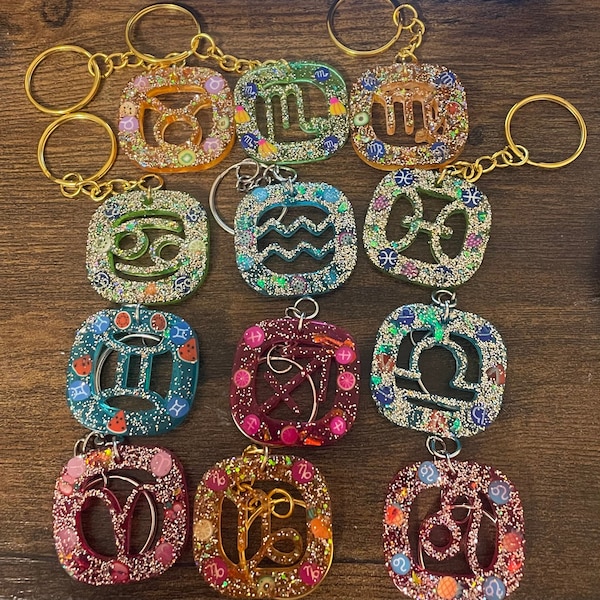 Resin Keychain - Etsy