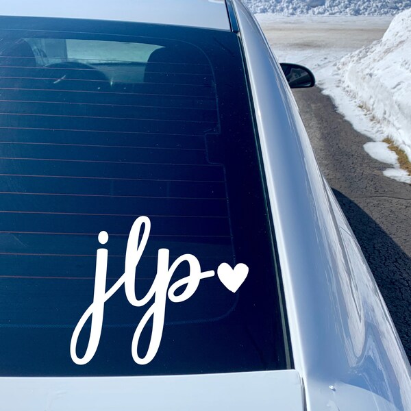 Monogram Car Decal - Etsy
