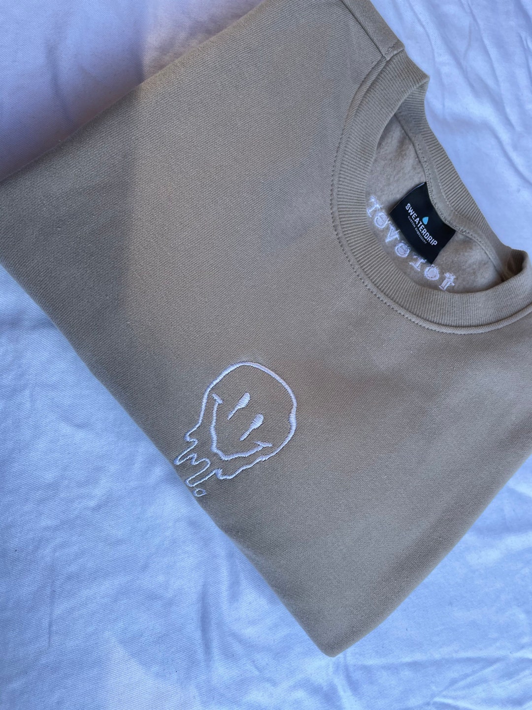 Drippy Smiley Oversized Sweatshirt - Etsy