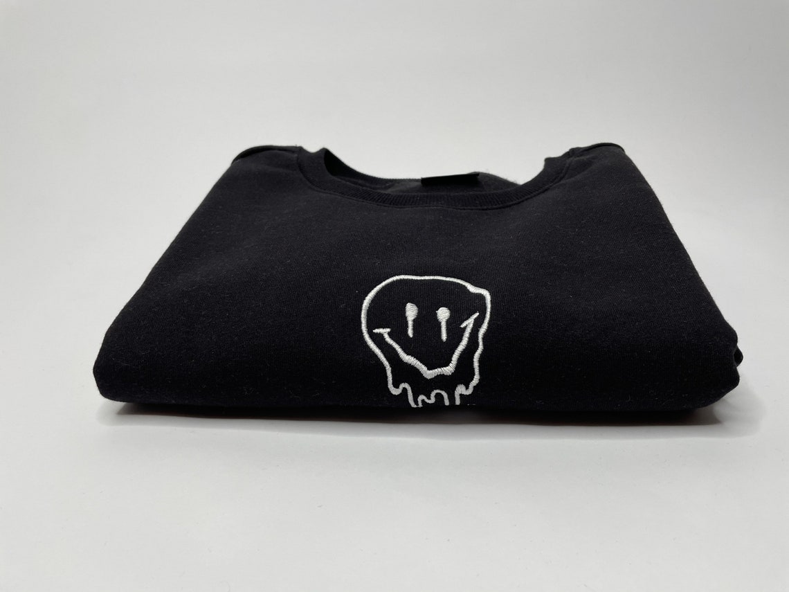 Drippy Smiley Oversized Sweatshirt - Etsy