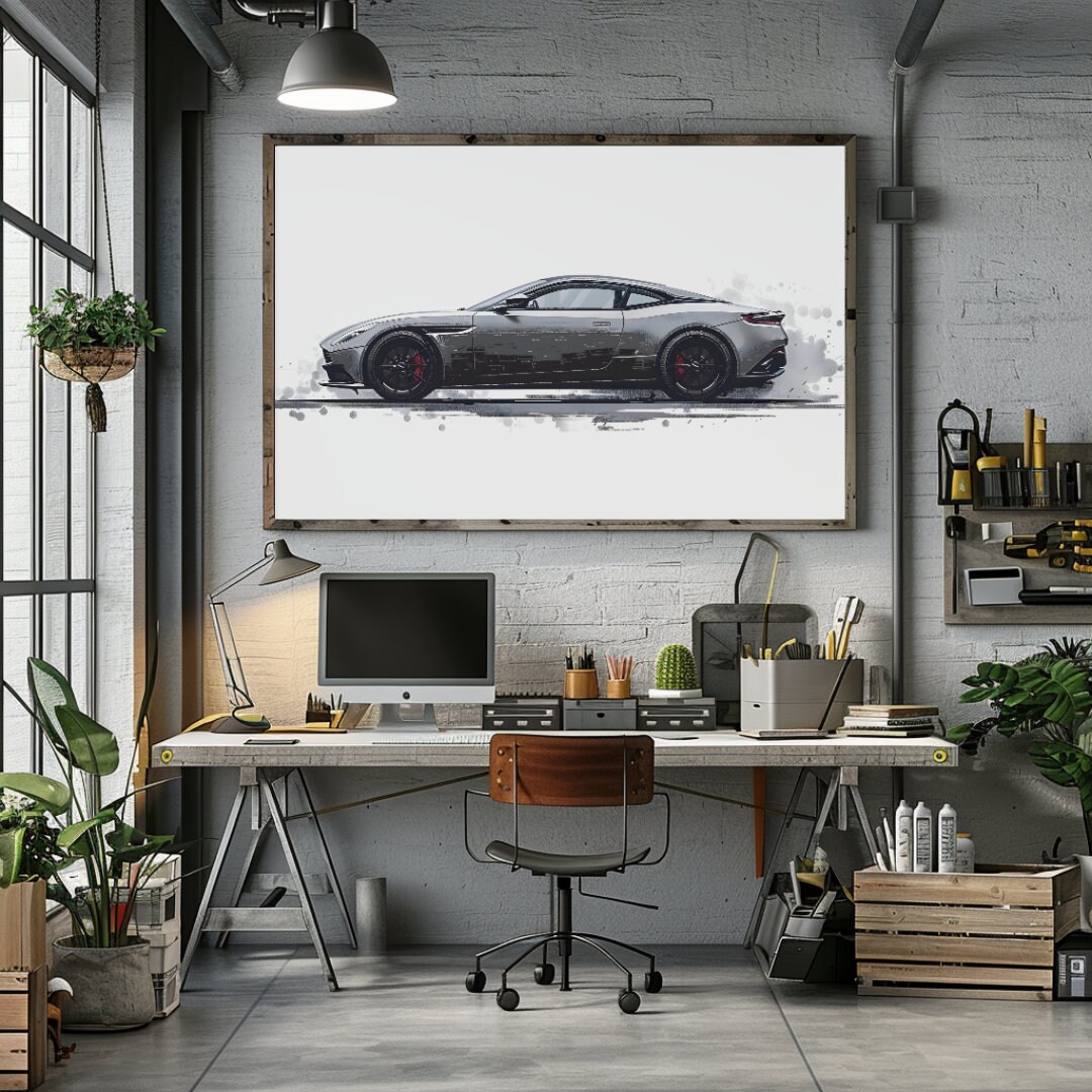 Aston Martin DB11 - Pixel Art Print - Wall Art - Poster - Etsy