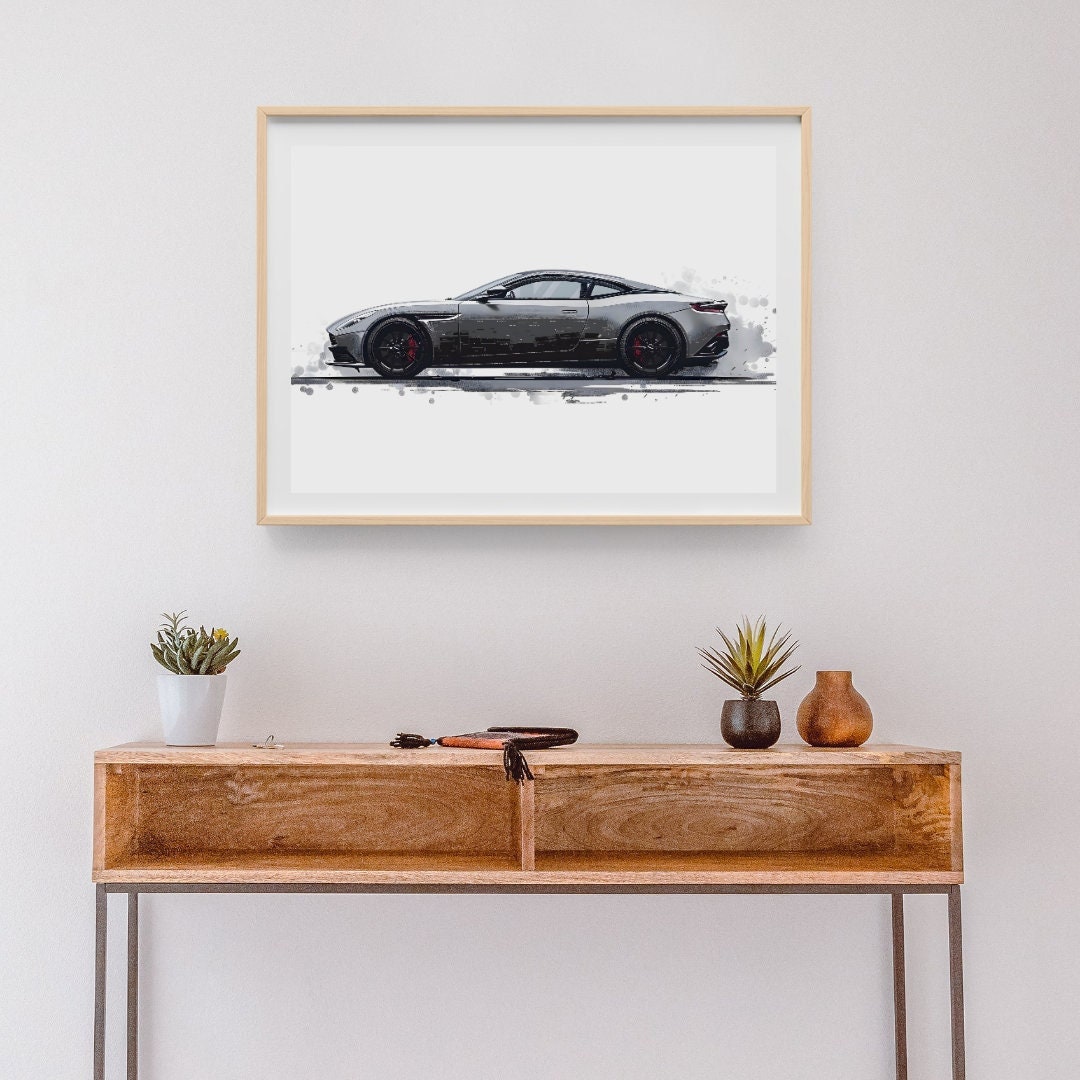 Aston Martin DB11 - Pixel Art Print - Wall Art - Poster - Etsy